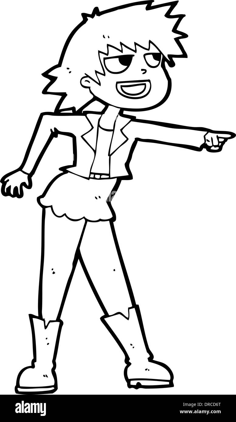 cartoon woman pointing Stock Vector Image & Art - Alamy