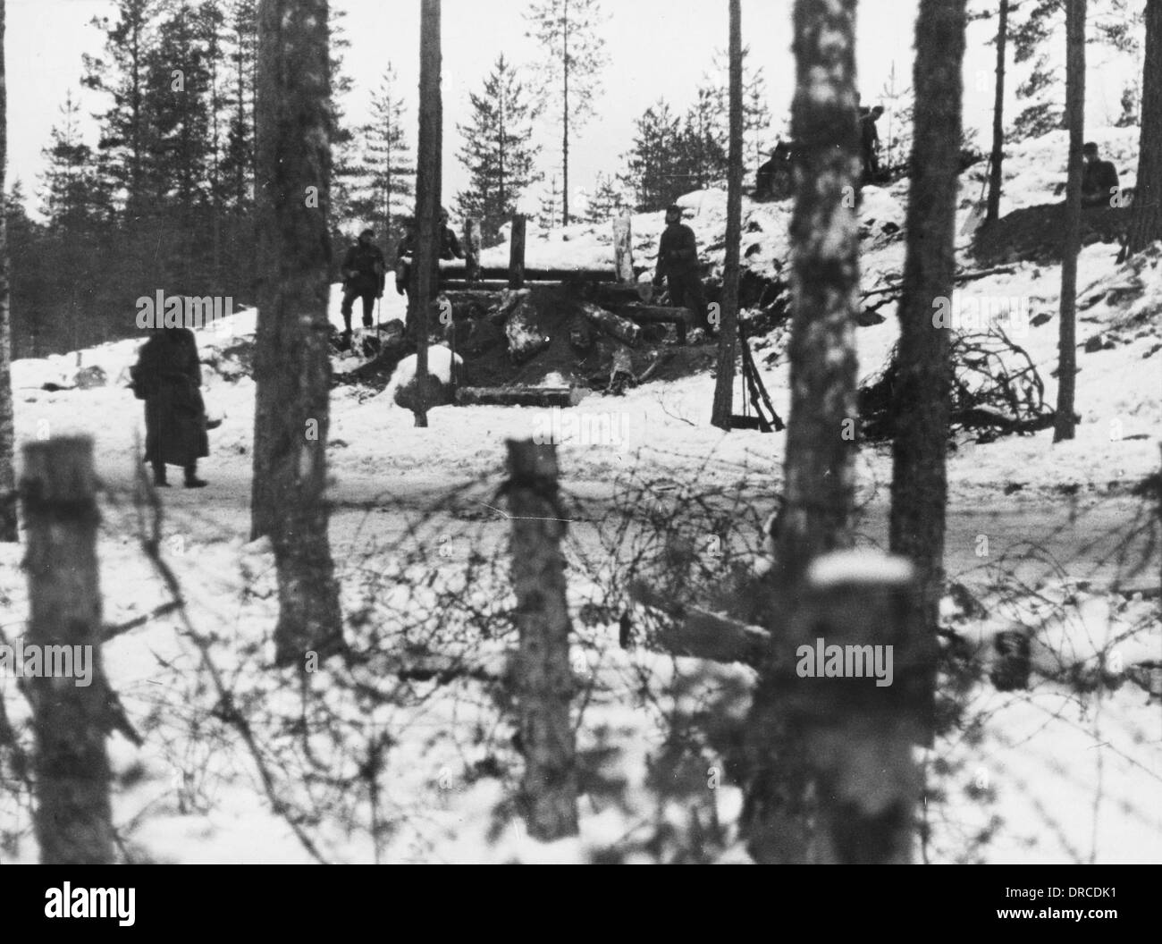 Mannerheim line anti-tank defences WWII Stock Photo - Alamy