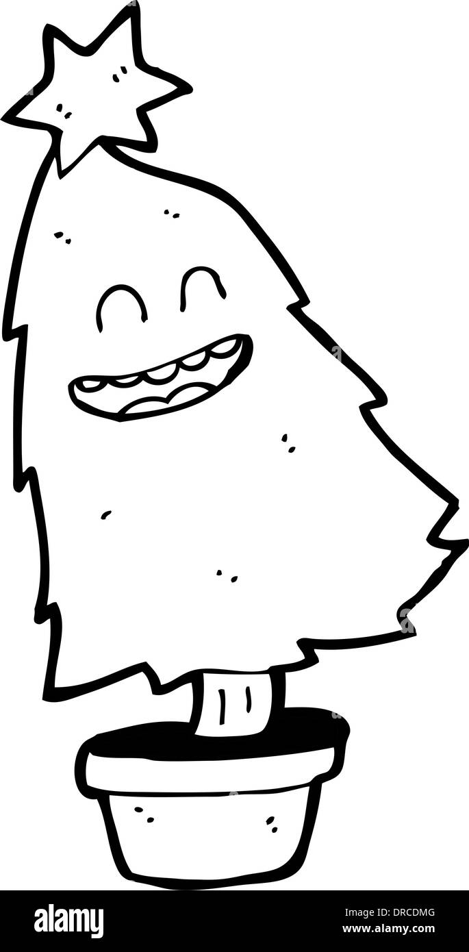 cartoon dancing christmas tree Stock Vector Image & Art - Alamy