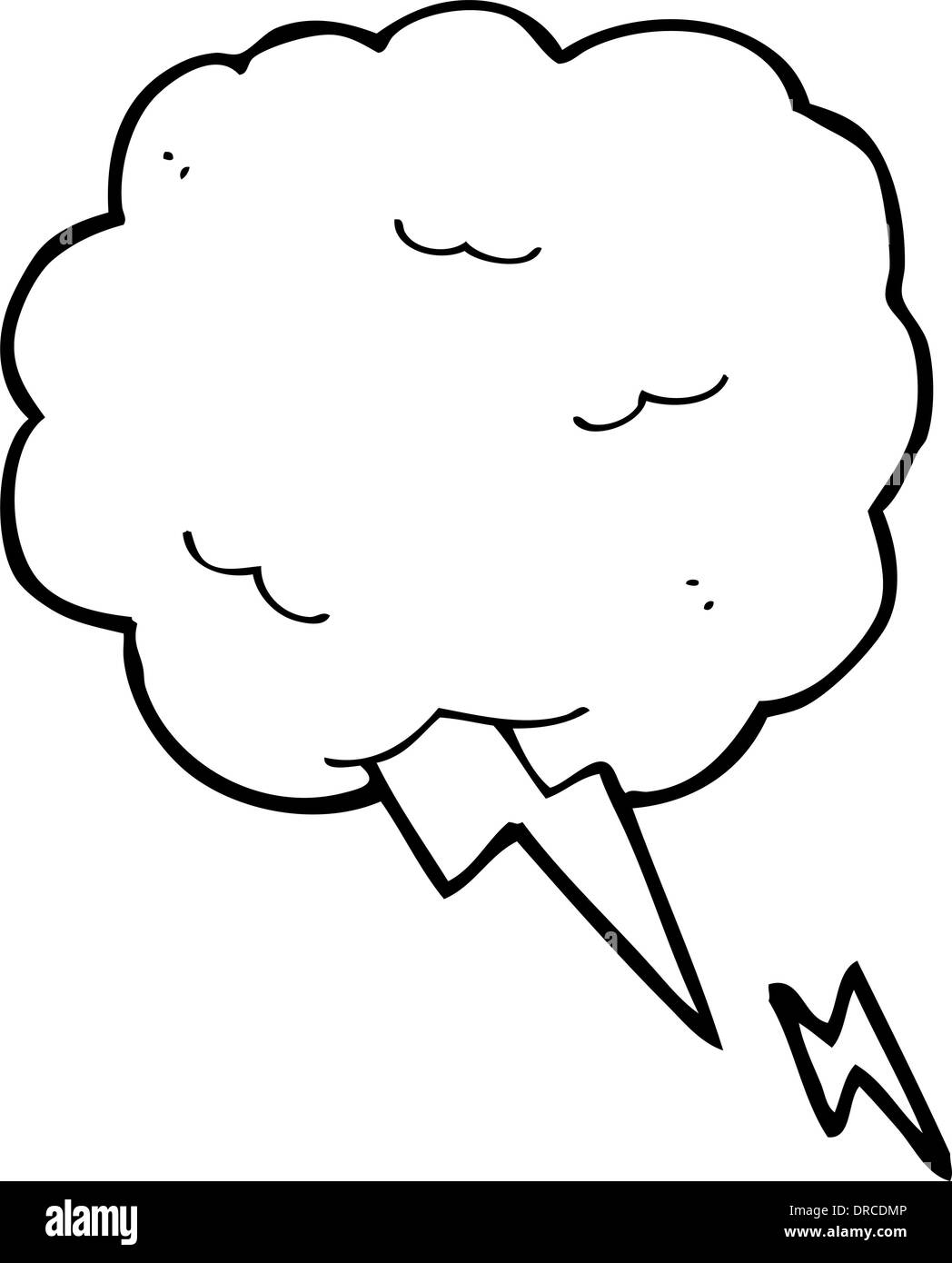 cartoon thundercloud symbol Stock Vector Image & Art - Alamy