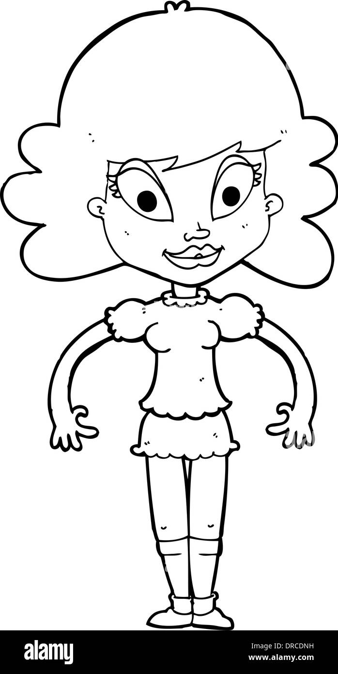 cartoon pretty woman Stock Vector Image & Art - Alamy