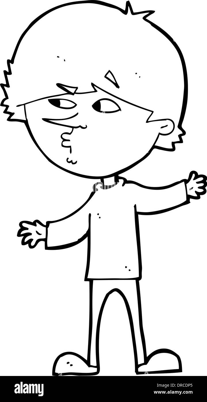 cartoon curious man Stock Vector Image & Art - Alamy