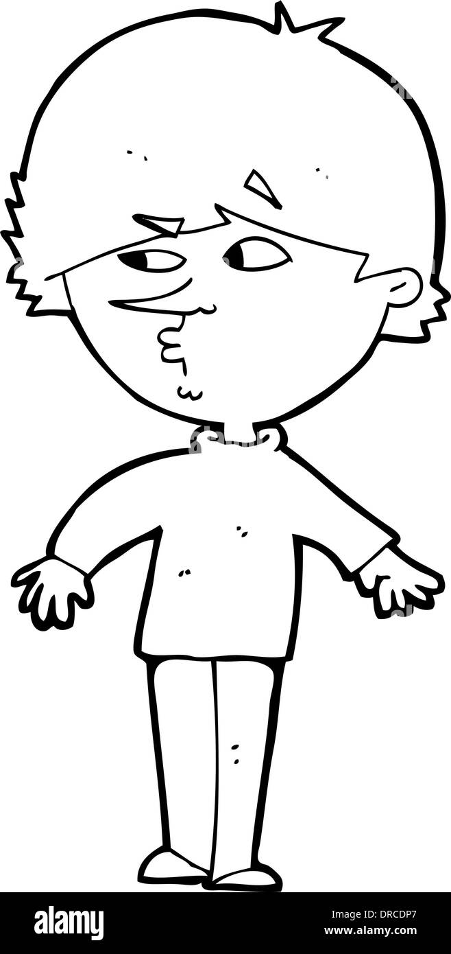cartoon suspicious man looking over shoulder Stock Vector Image & Art ...