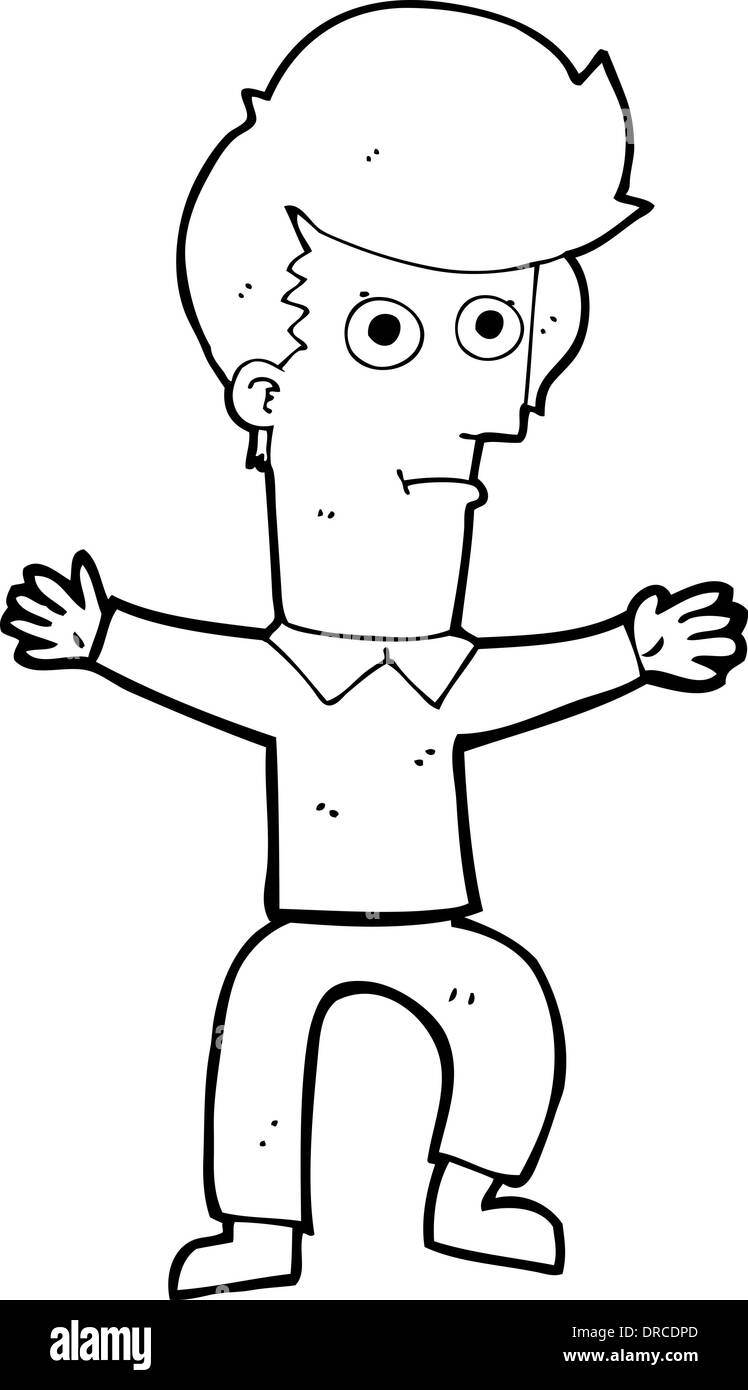 cartoon startled man Stock Vector Image & Art - Alamy