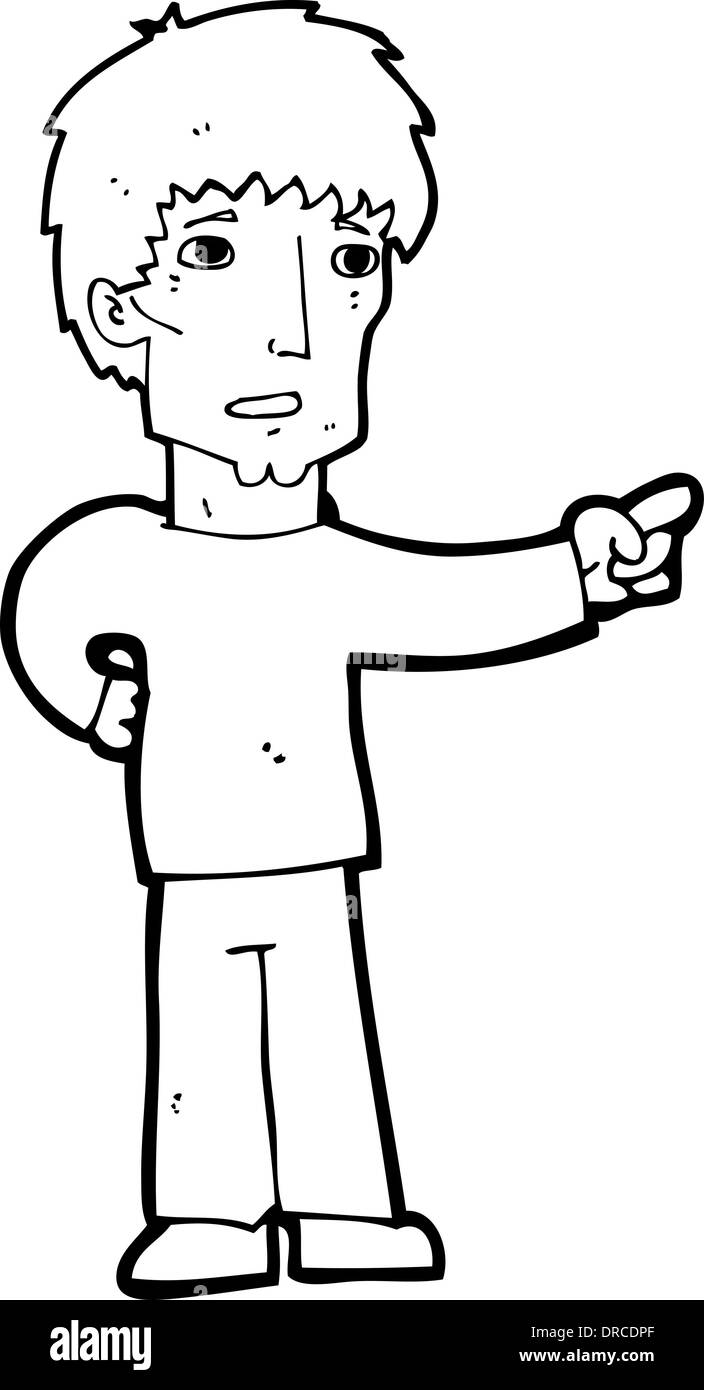 cartoon pointing man Stock Vector Image & Art - Alamy