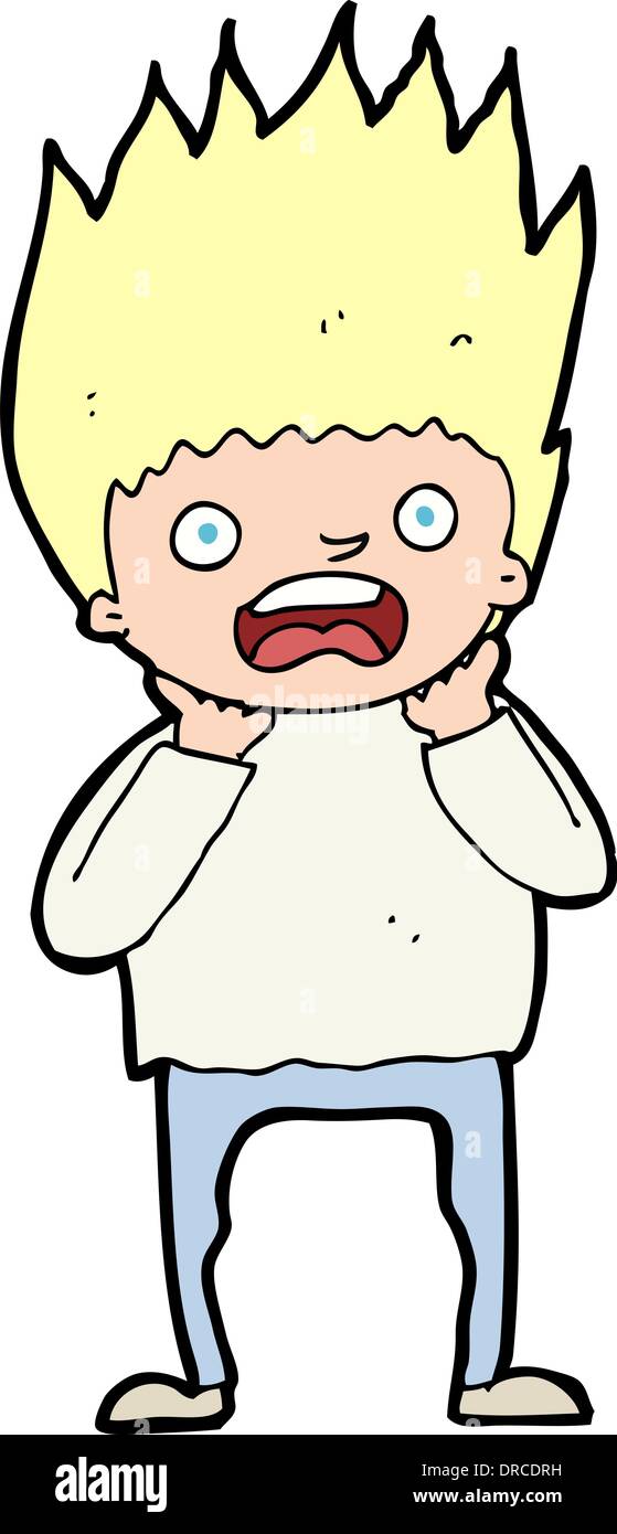 cartoon man panicking Stock Vector Image & Art - Alamy