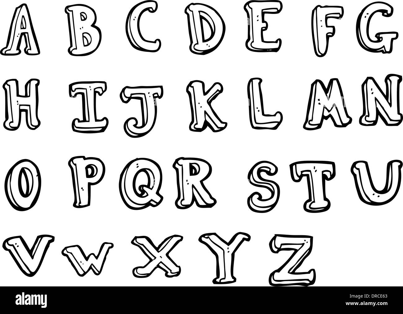 Alphabet letters funny crazy hi-res stock photography and images - Alamy