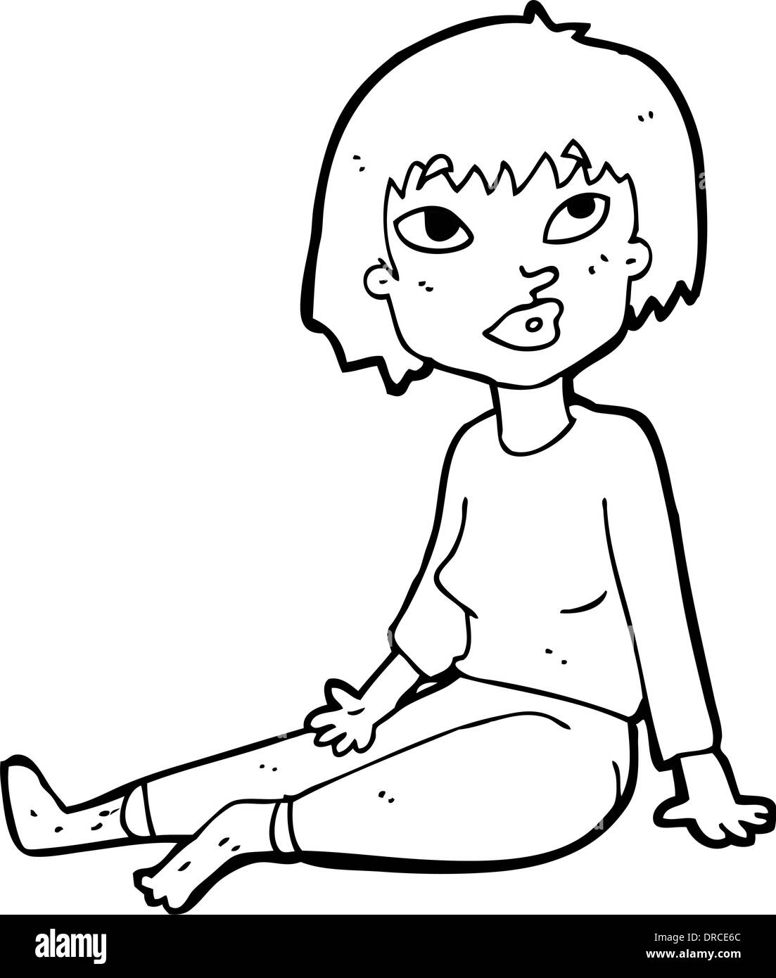 Sit Down Clipart Black And White