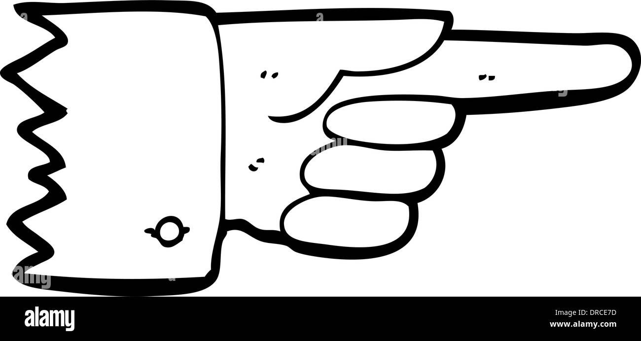cartoon pointing hand symbol Stock Vector Image & Art - Alamy
