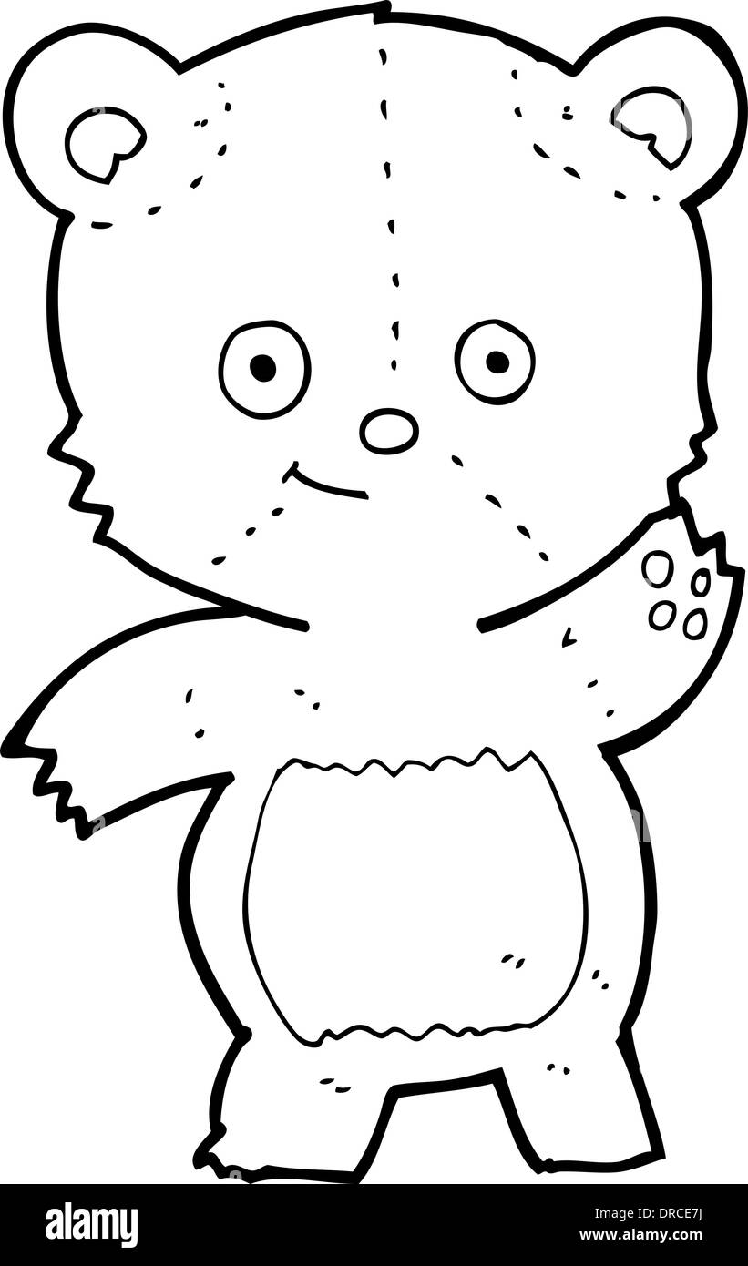 cartoon waving teddy bear Stock Vector Image & Art - Alamy