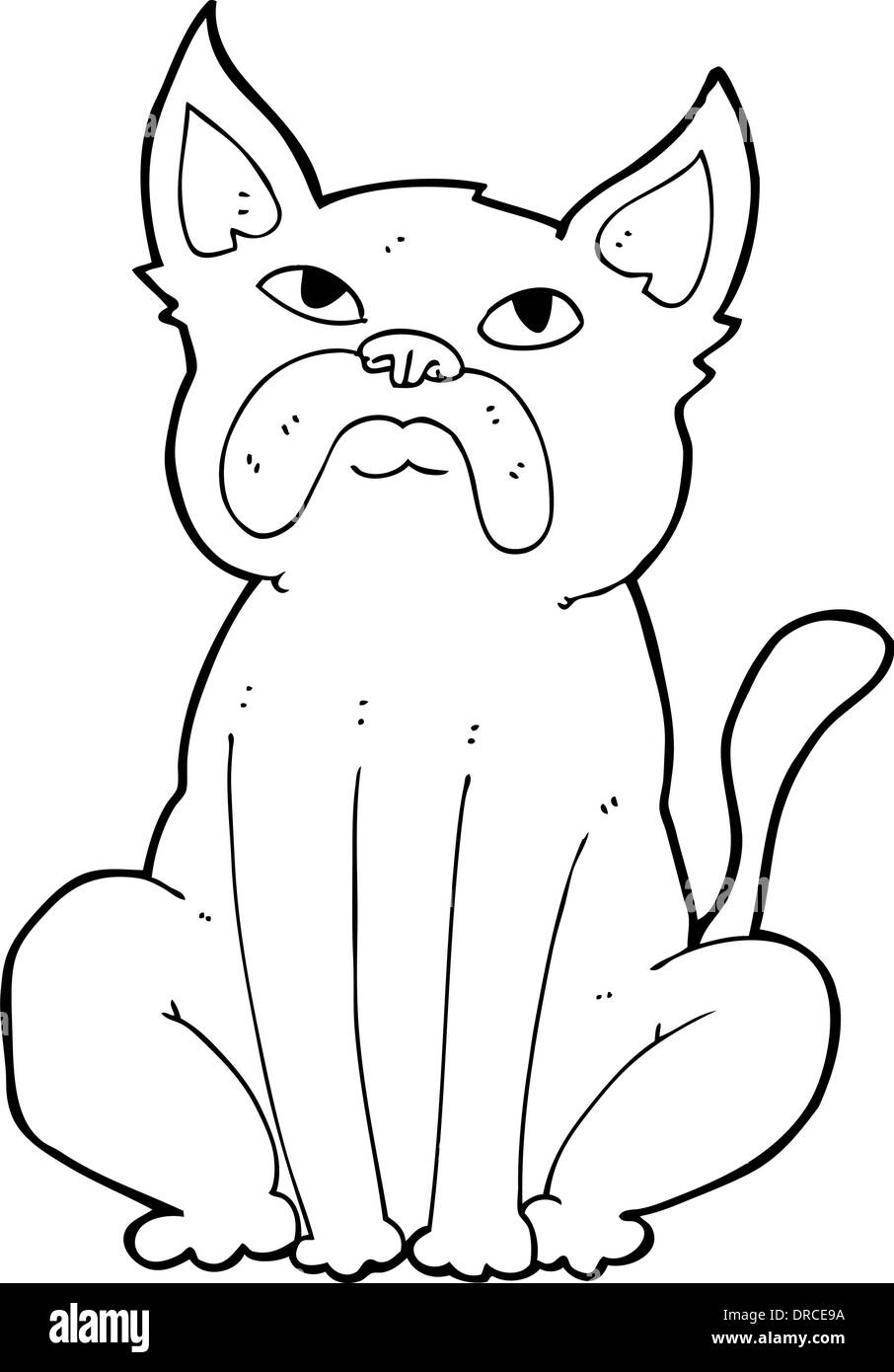 cartoon grumpy little dog Stock Vector Image & Art - Alamy