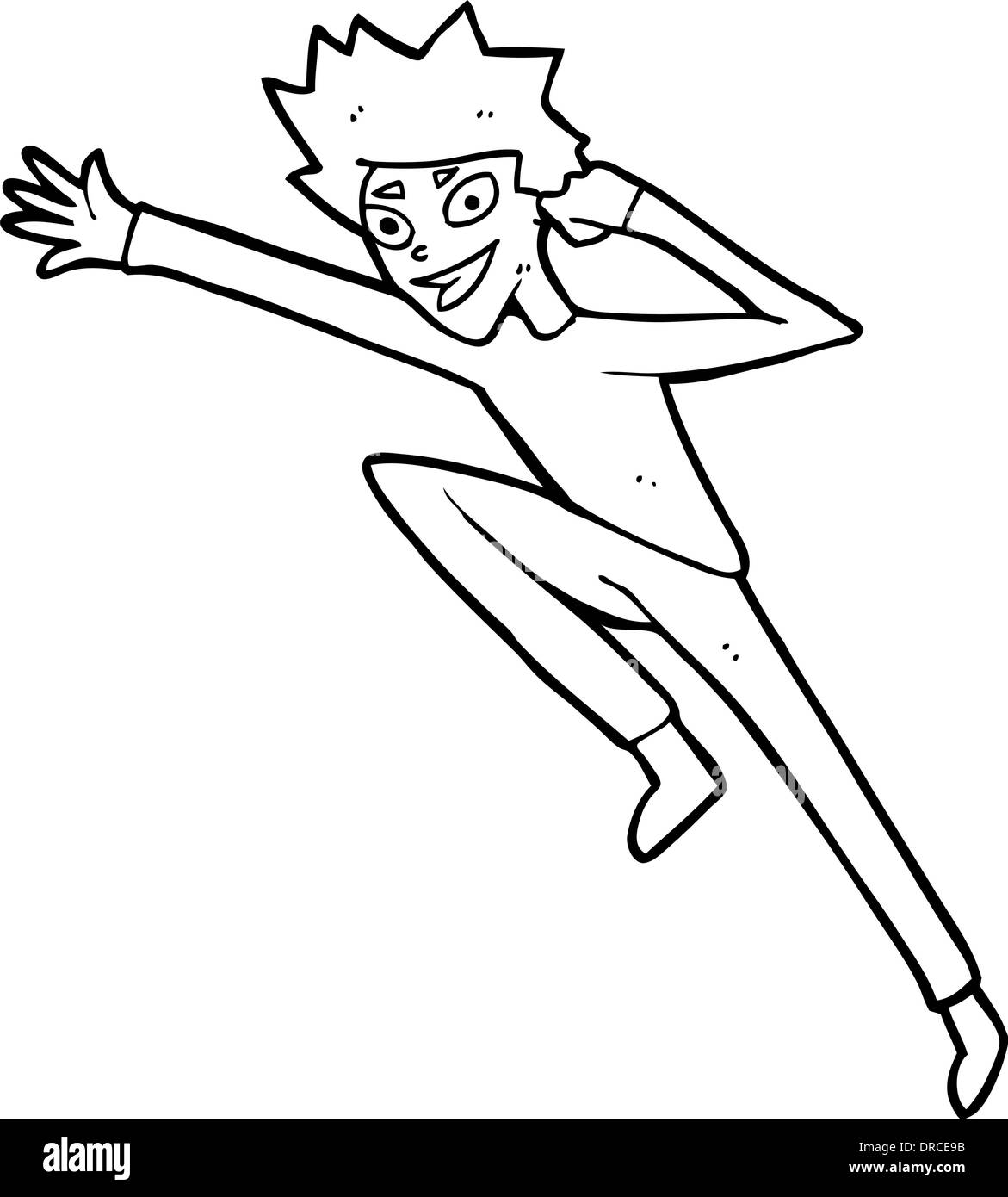 cartoon jumping man Stock Vector Image & Art - Alamy