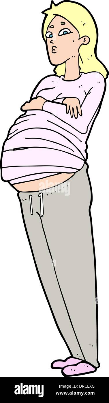 cartoon pregnant woman Stock Vector Image & Art - Alamy