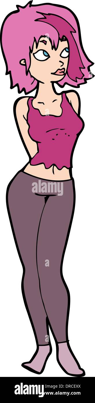 cartoon attractive girl Stock Vector Image & Art - Alamy
