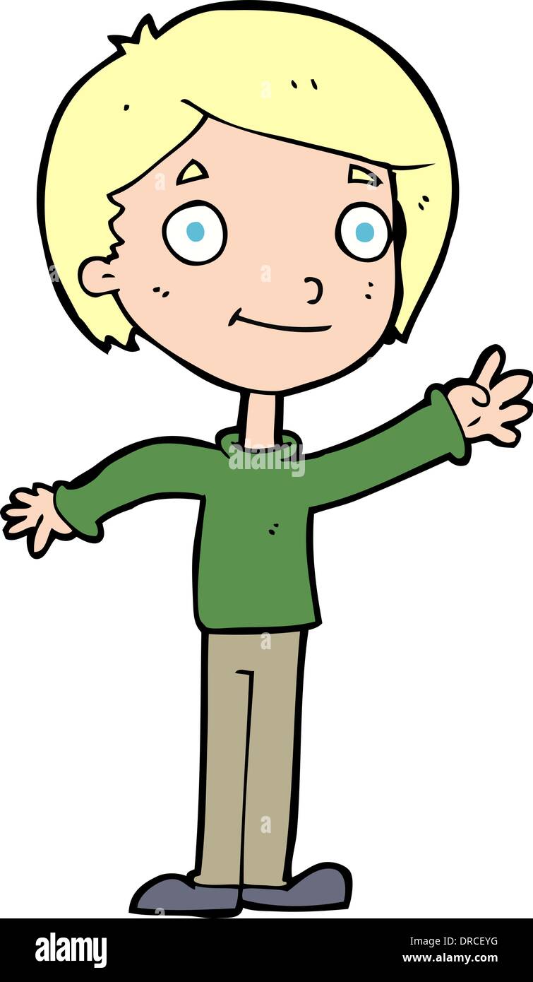 cartoon happy boy Stock Vector Image & Art - Alamy