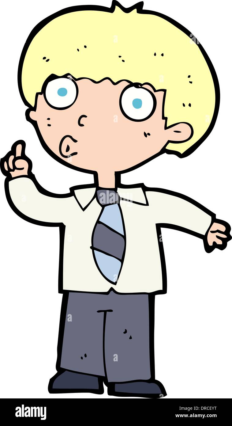cartoon school boy with question Stock Vector Image & Art - Alamy