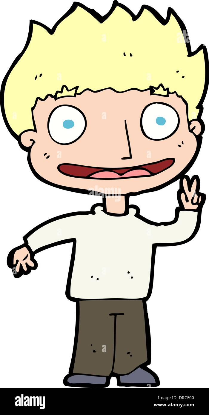 cartoon happy boy Stock Vector Image & Art - Alamy