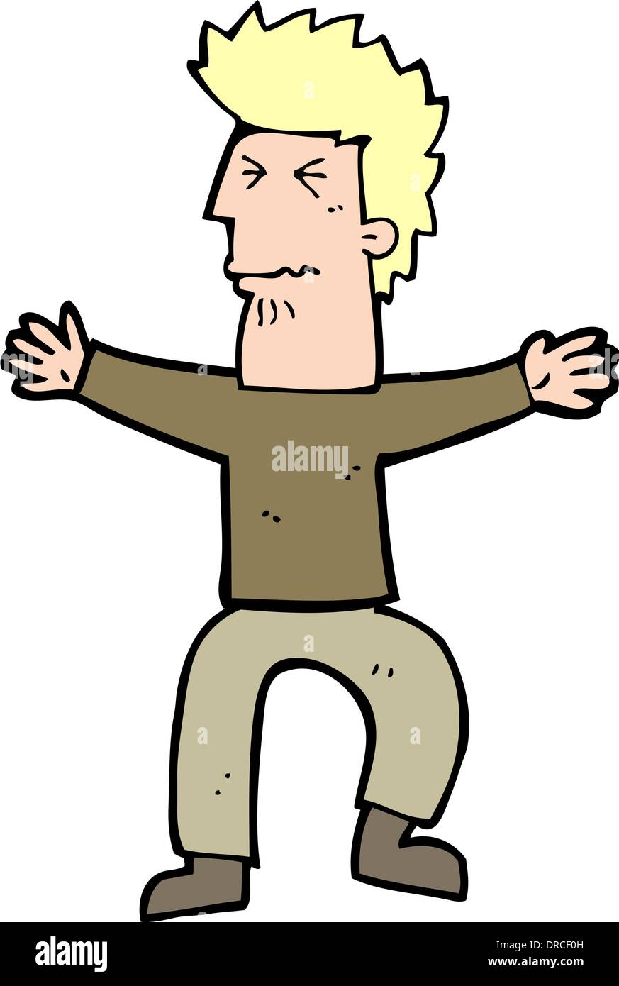 cartoon stressed out man Stock Vector Image & Art - Alamy