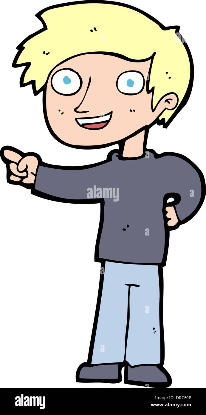 cartoon man pointing Stock Vector Image & Art - Alamy