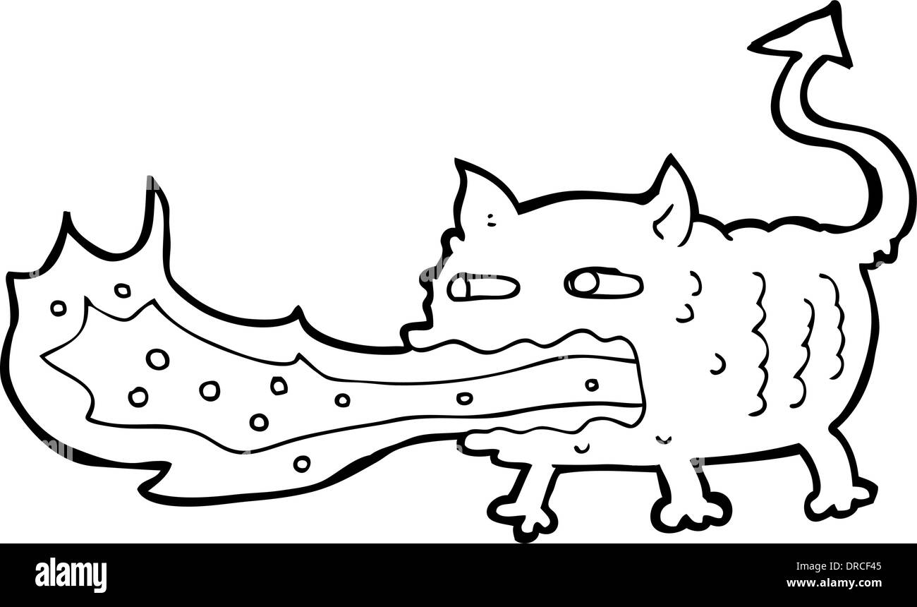 cartoon fire breathing imp Stock Vector Image & Art - Alamy