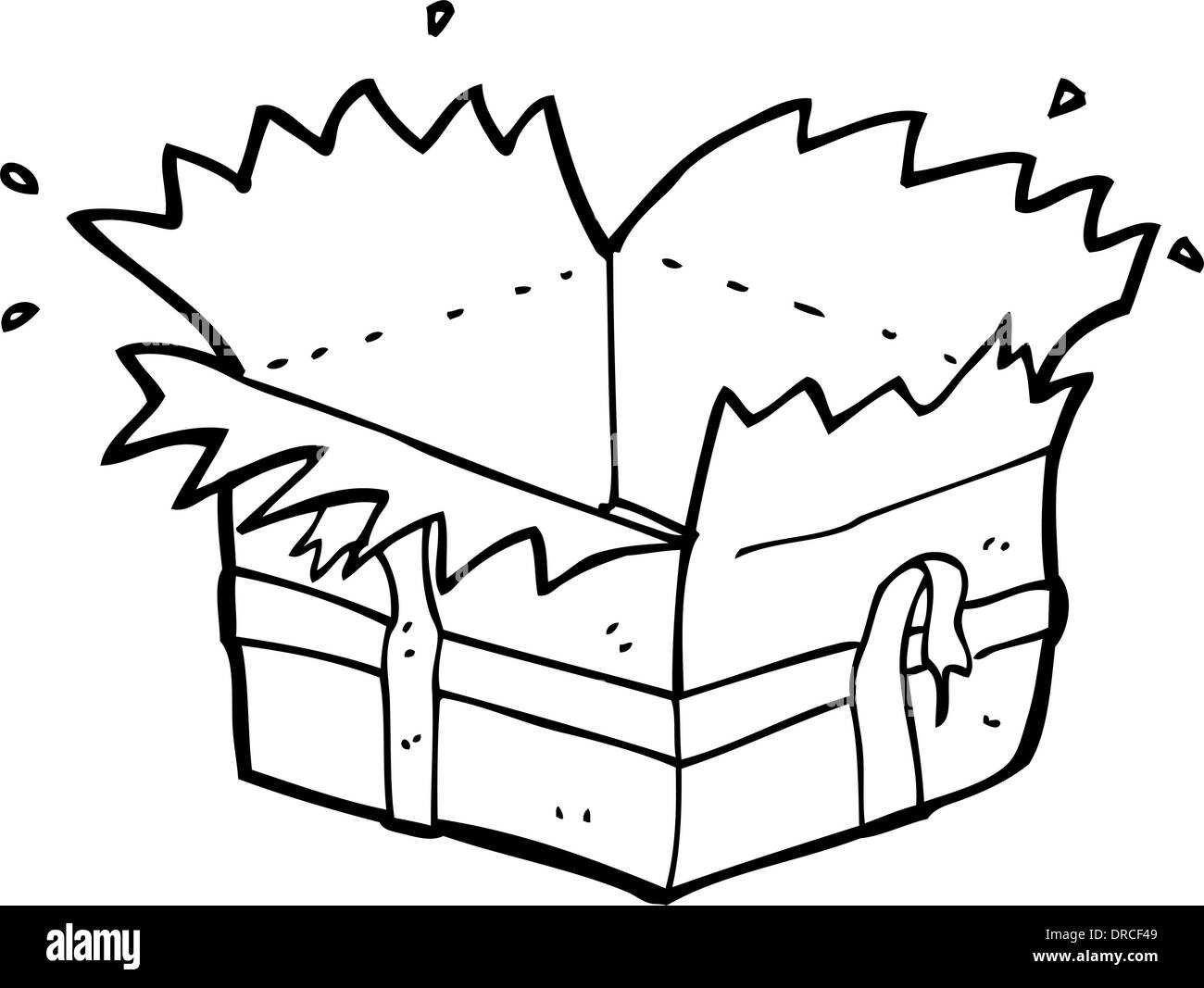 cartoon open present Stock Vector Image & Art - Alamy