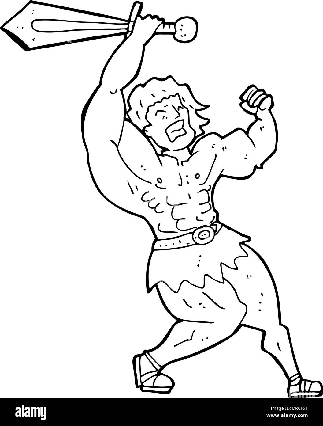 cartoon barbarian hero Stock Vector Image & Art - Alamy