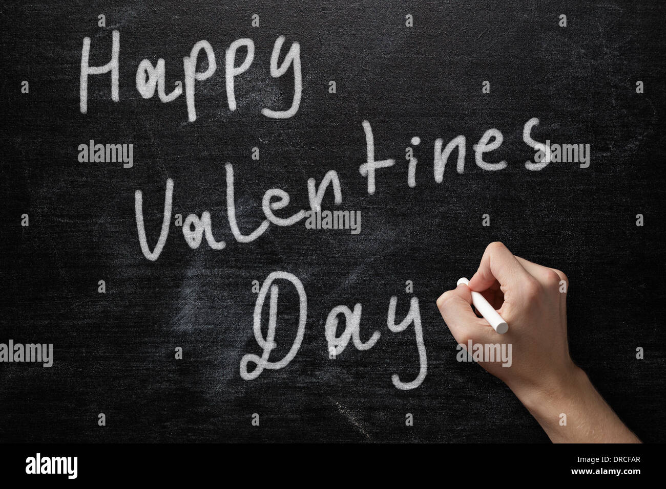 Happy valentines day chalk handwriting hi-res stock photography and ...
