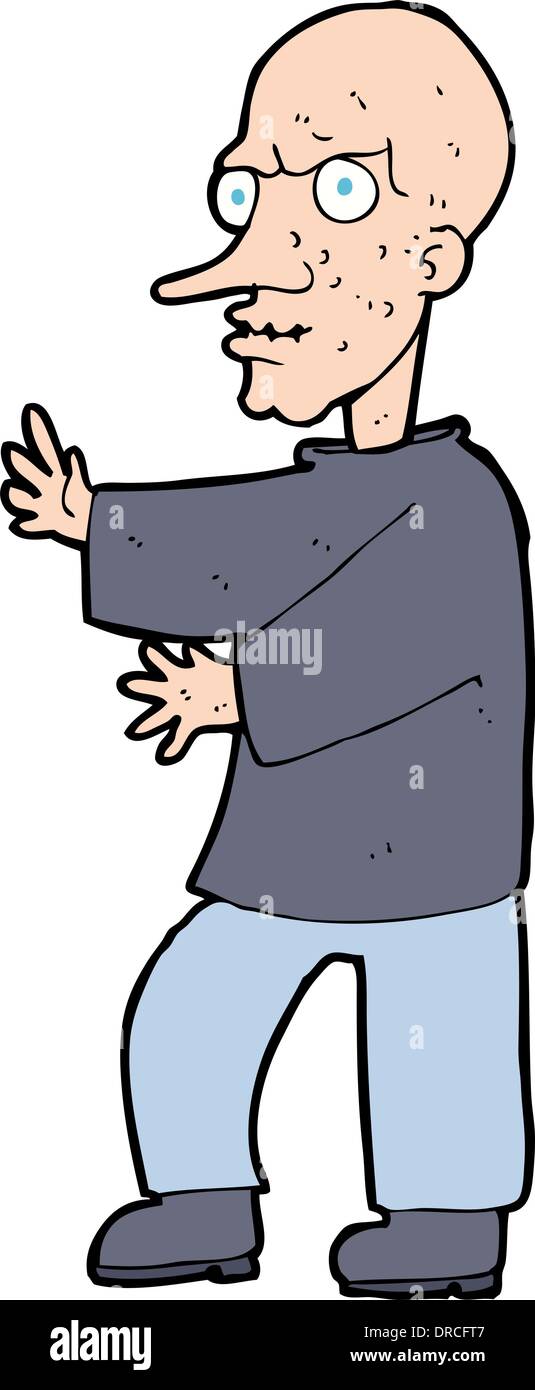 Cartoon mean looking man hi-res stock photography and images - Alamy