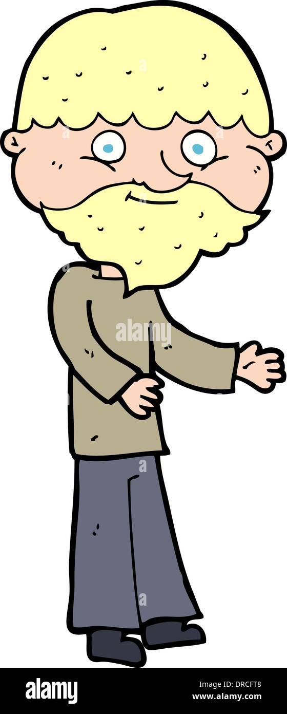 cartoon happy bearded man Stock Vector Image & Art - Alamy