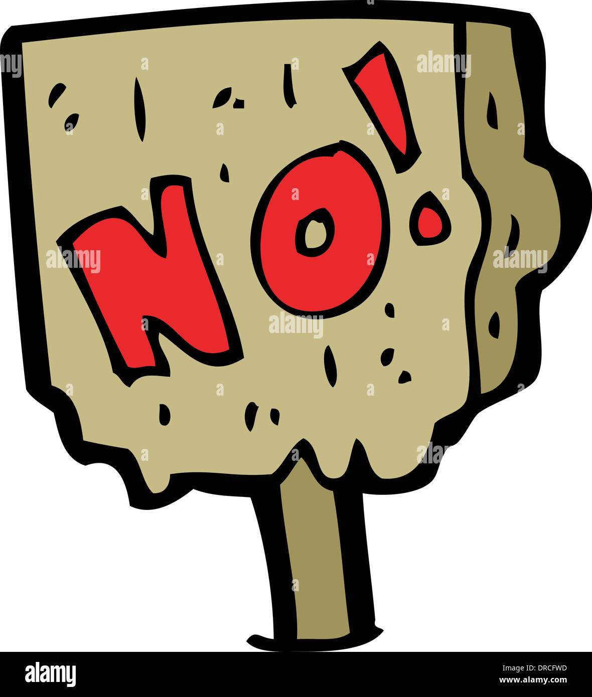 cartoon no sign Stock Vector Image & Art - Alamy