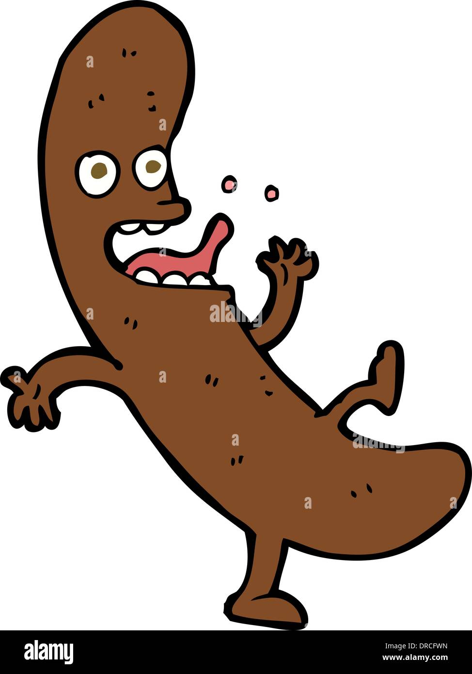 crazy cartoon sausage Stock Vector Image & Art - Alamy