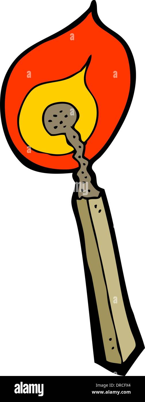 cartoon burning match Stock Vector Image & Art - Alamy