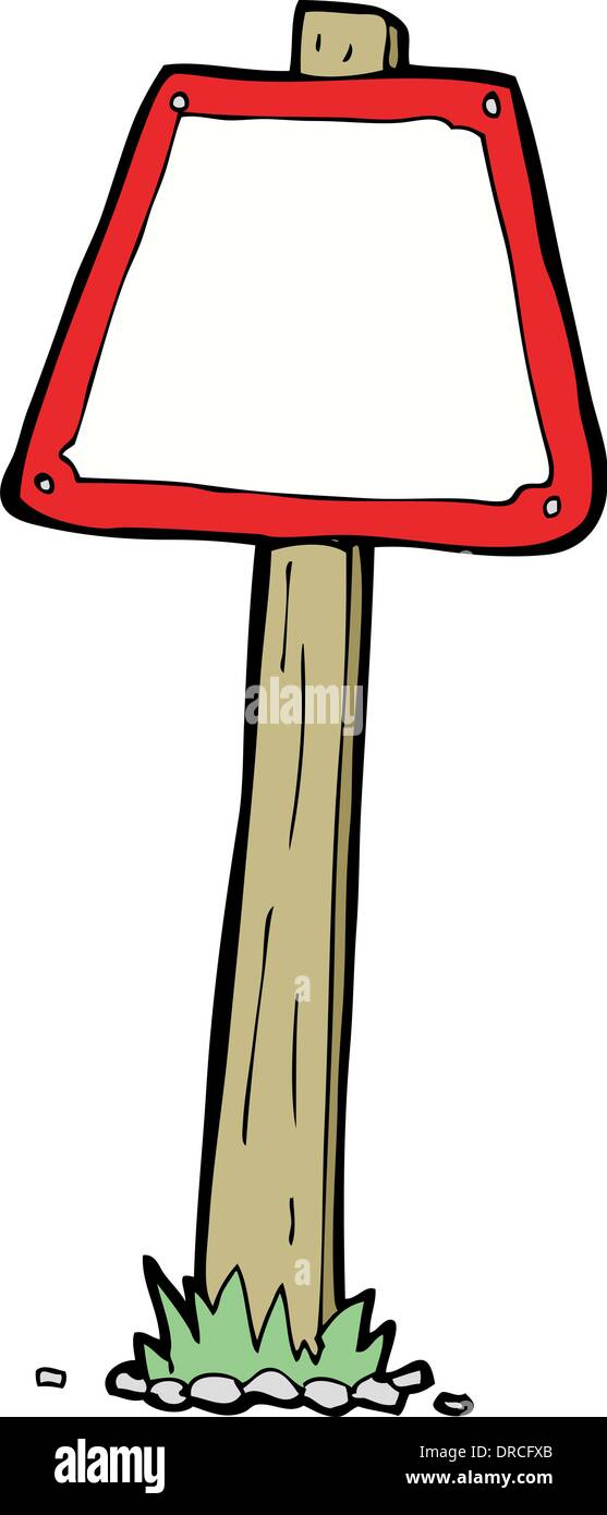 cartoon road sign Stock Vector Image & Art - Alamy