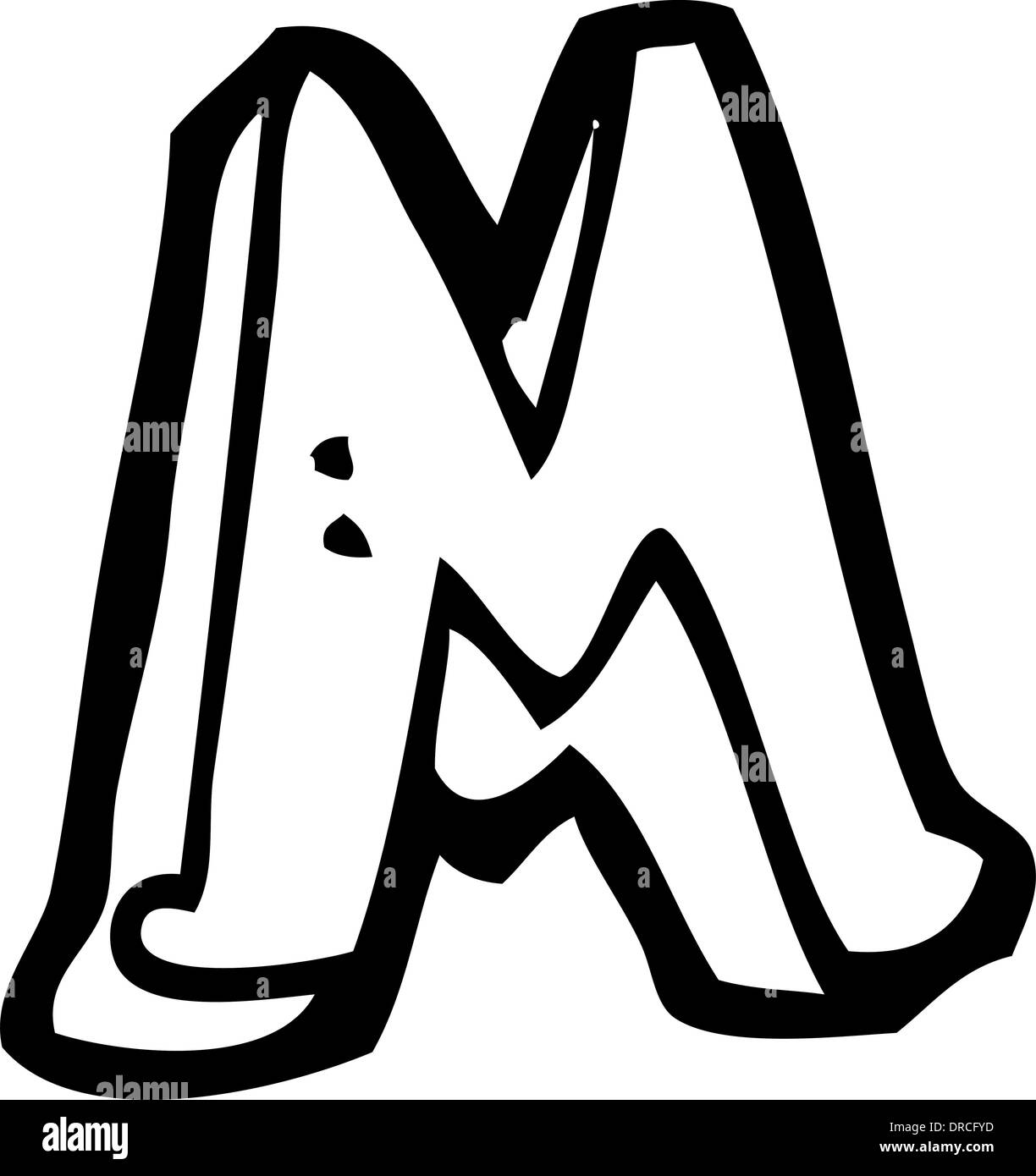 cartoon letter M Stock Vector Image & Art - Alamy