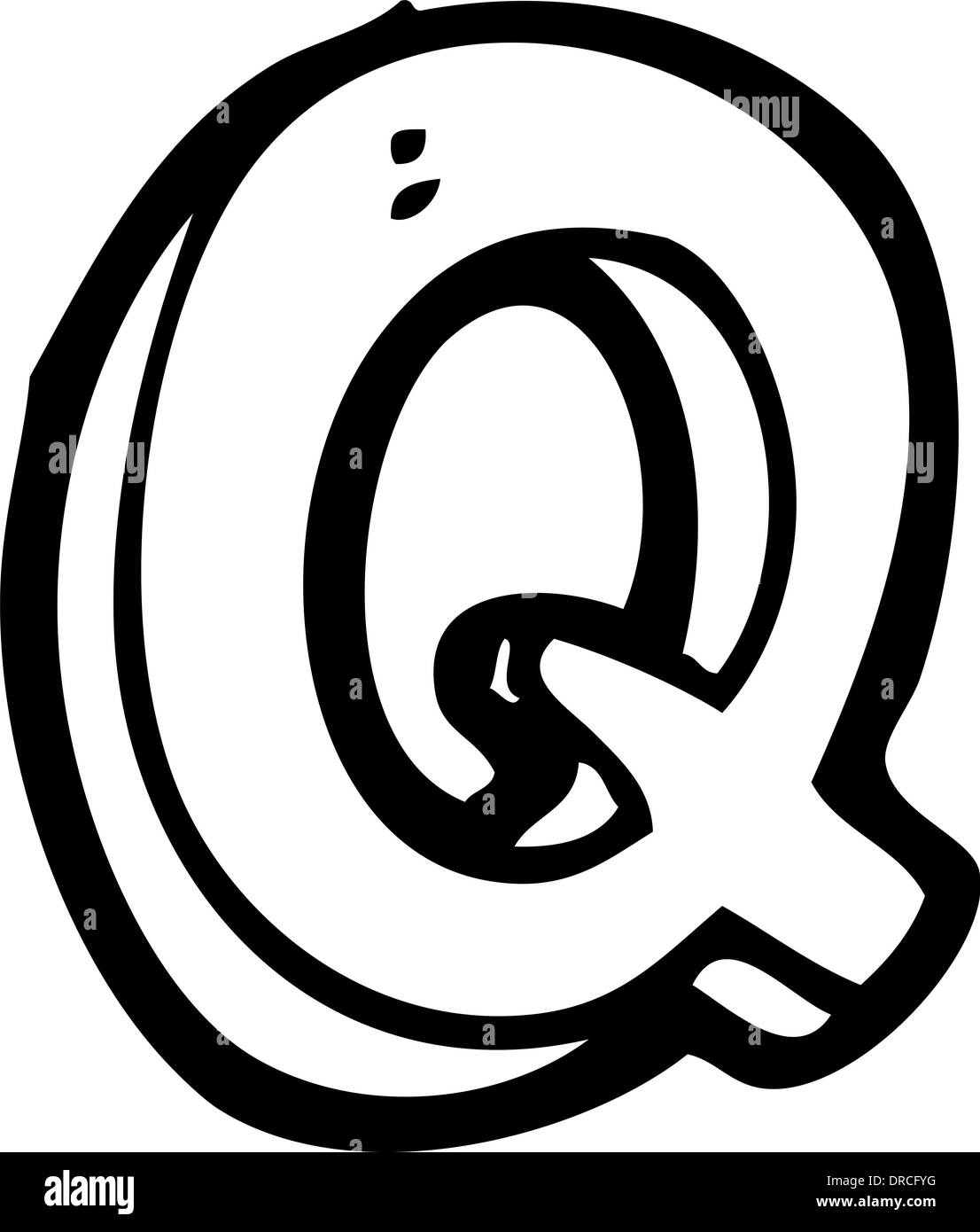 cartoon letter Q Stock Vector Image & Art - Alamy