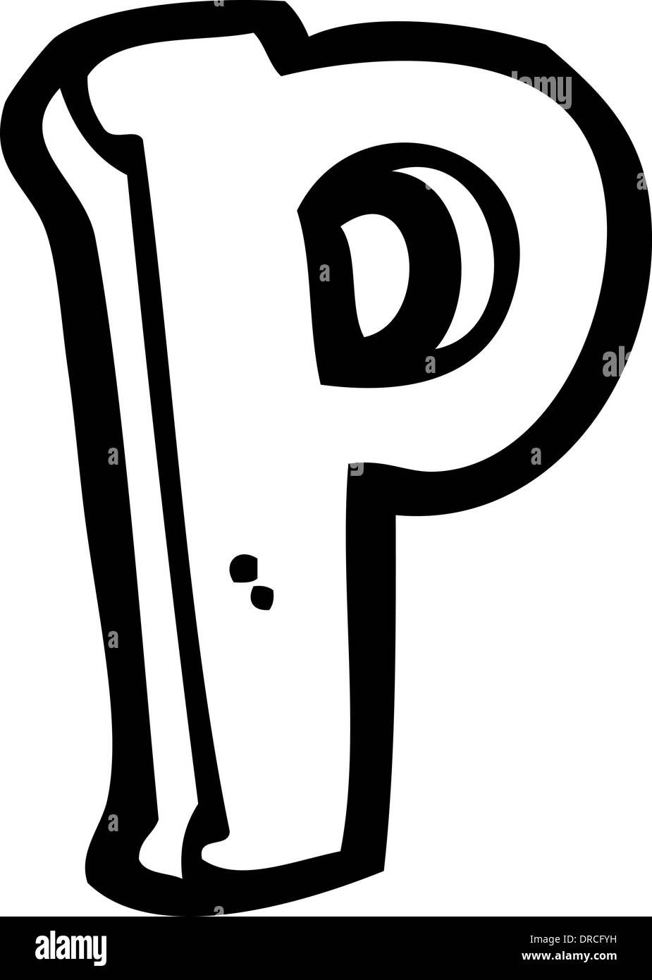 Letter P Black And White