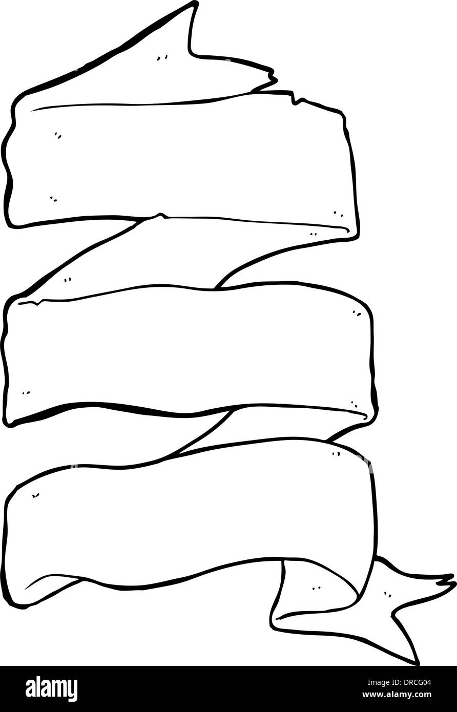 cartoon three layer scroll banner Stock Vector Image & Art - Alamy