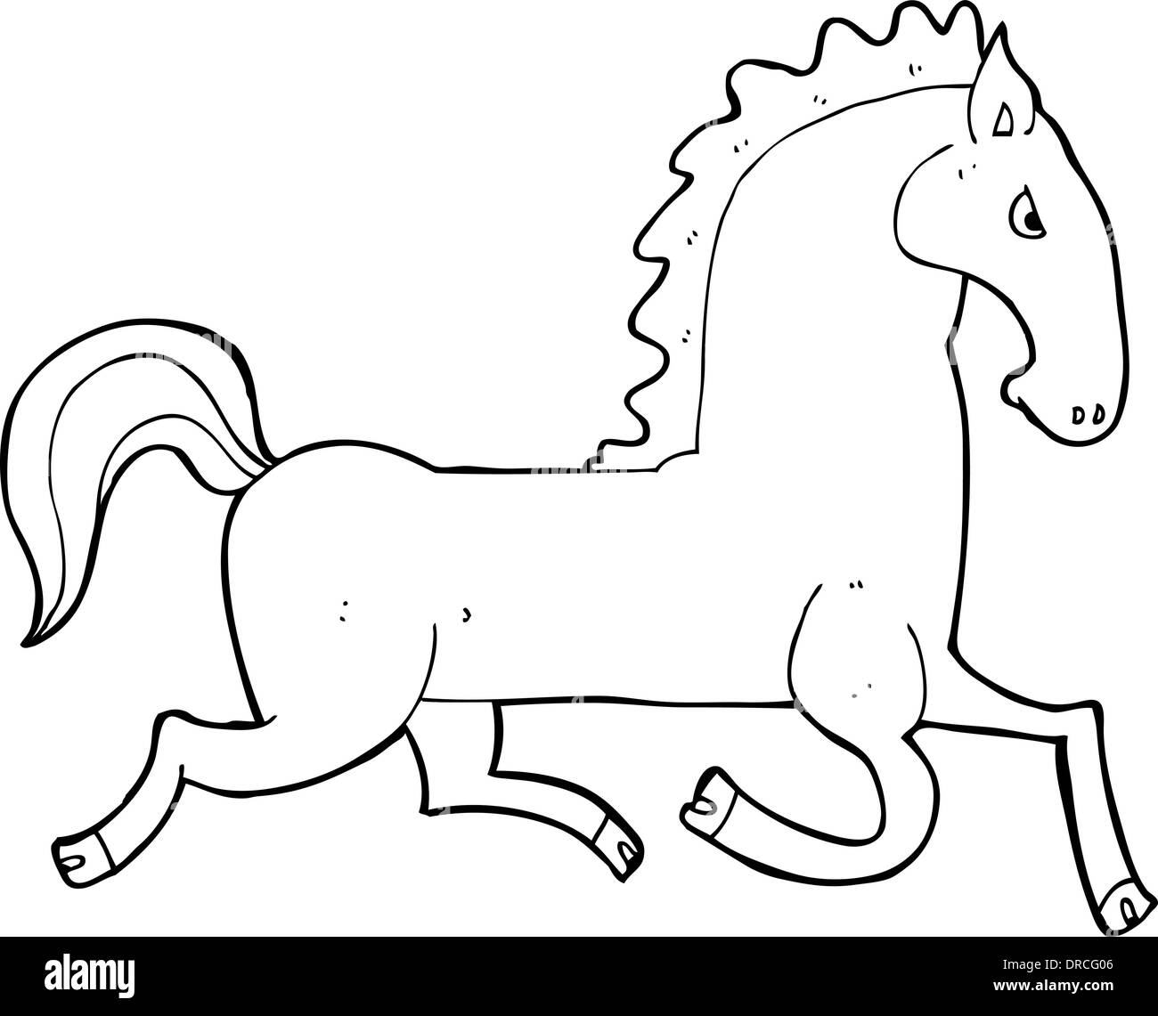 cartoon running black stallion Stock Vector Image & Art - Alamy