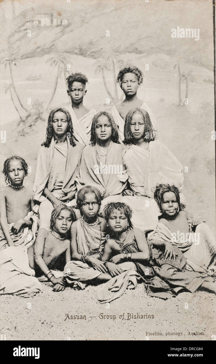 Egypt - Bishari Children Stock Photo - Alamy