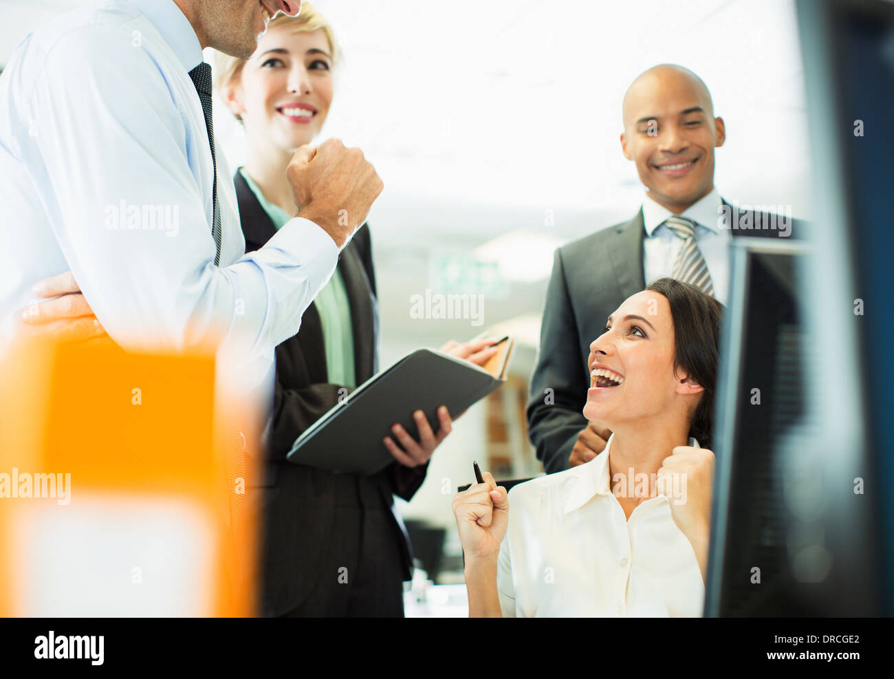 Three quarter length speaking gesturing hi-res stock photography and ...