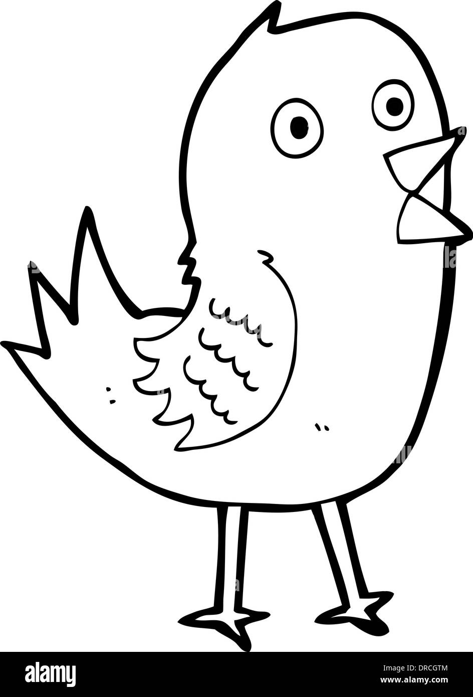 cartoon tweeting bird Stock Vector Image & Art - Alamy