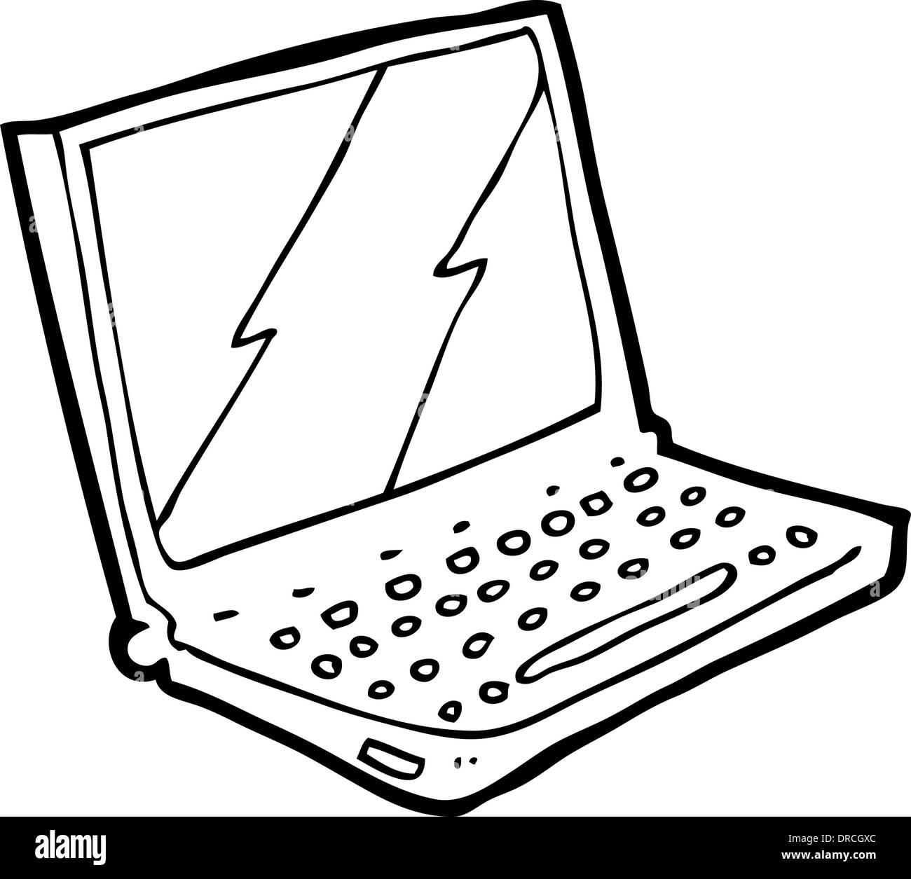 cartoon laptop computer Stock Vector Image & Art - Alamy