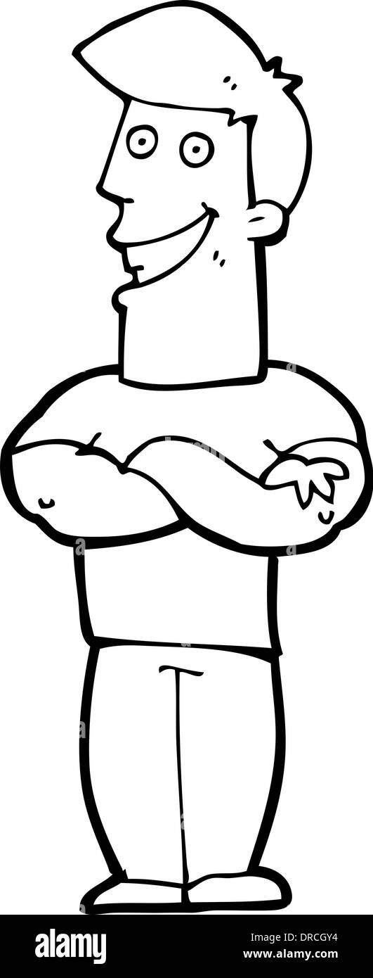 cartoon grinning man Stock Vector Image & Art - Alamy