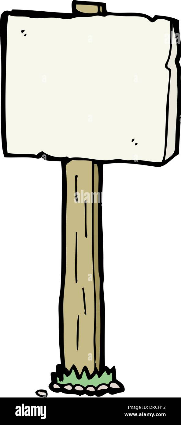 cartoon sign post Stock Vector Image & Art - Alamy