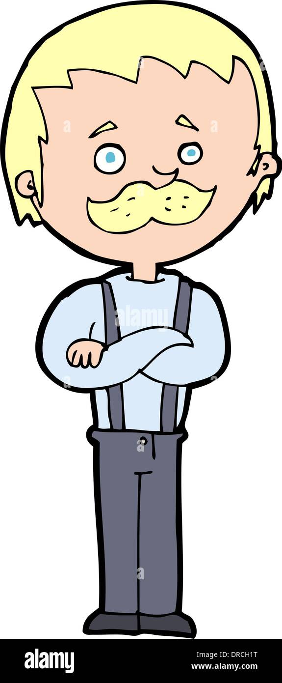 cartoon man with mustache Stock Vector Image & Art - Alamy