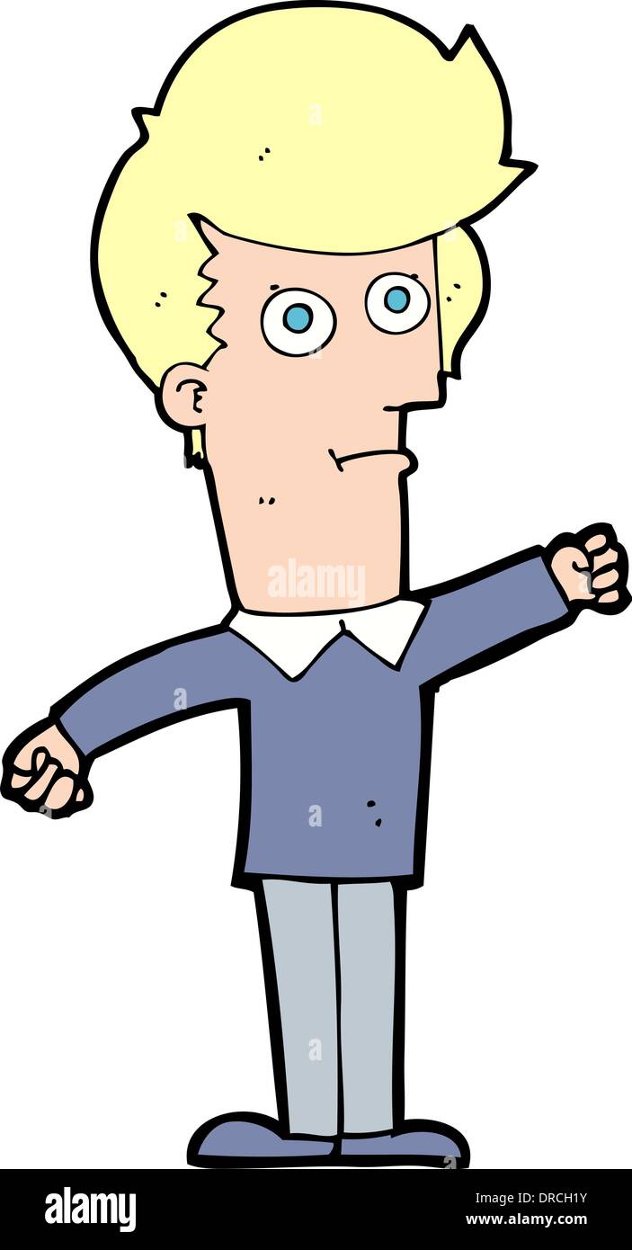 cartoon man punching Stock Vector Image & Art - Alamy