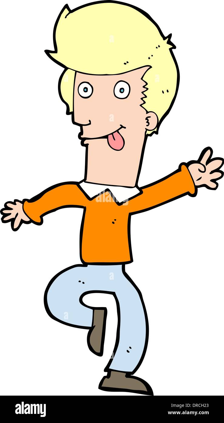 cartoon man dancing Stock Vector Image & Art - Alamy