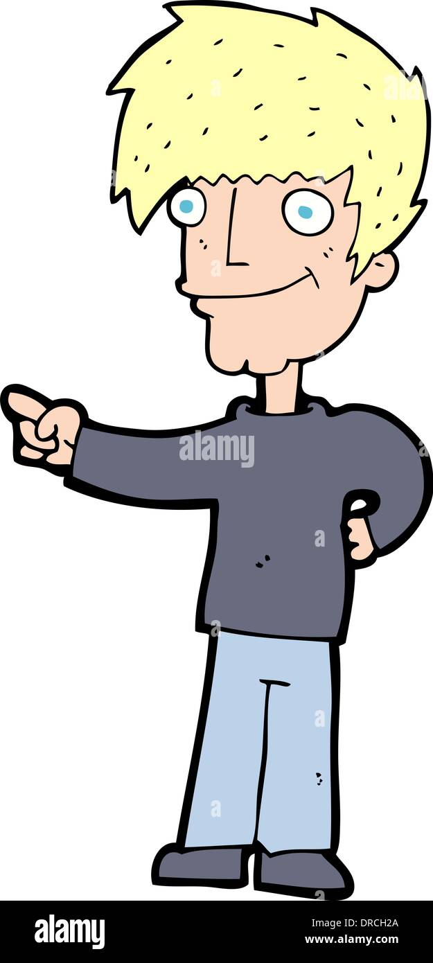 cartoon man pointing Stock Vector Image & Art - Alamy