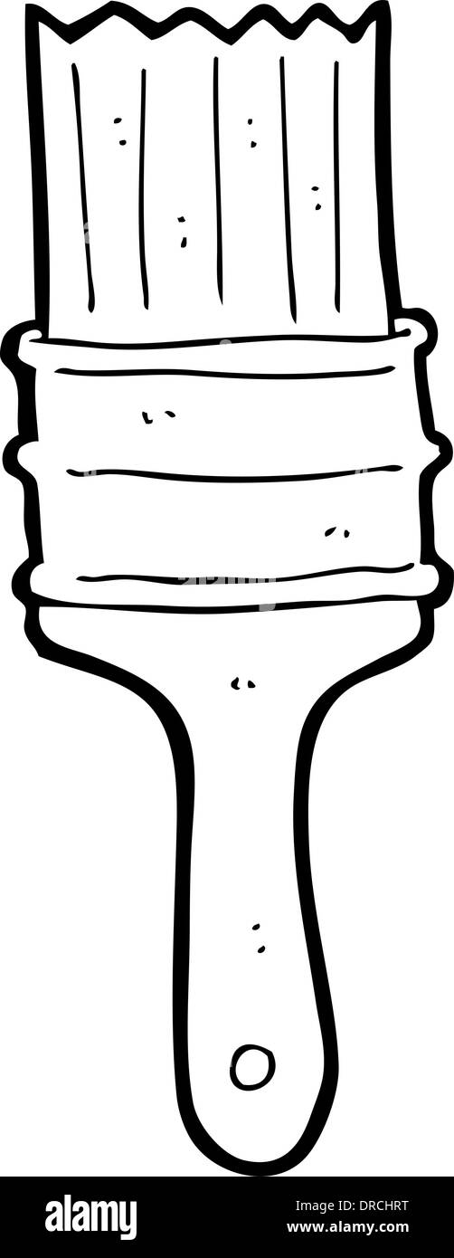 Cartoon paint brush Black and White Stock Photos & Images - Alamy