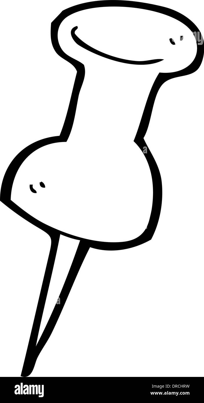 cartoon drawing pin Stock Vector Image & Art - Alamy